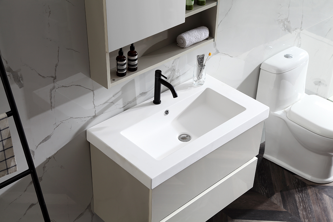 Modern Artificial Stone Home Bathroom Wash Basin With Aluminum Cabinet Modern Artificial Stone Home Bathroom Wash Basin With Aluminum Cabinet